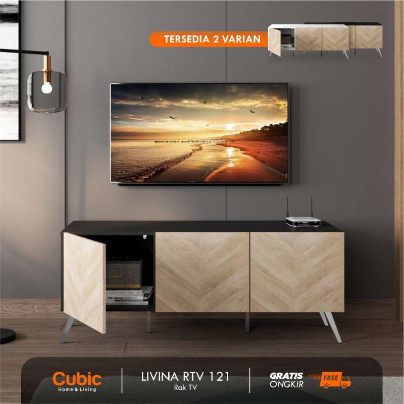 Promo Cubic Rak Tv Minimalis / Meja Tv Minimalis / Livina Rtv 121 ...