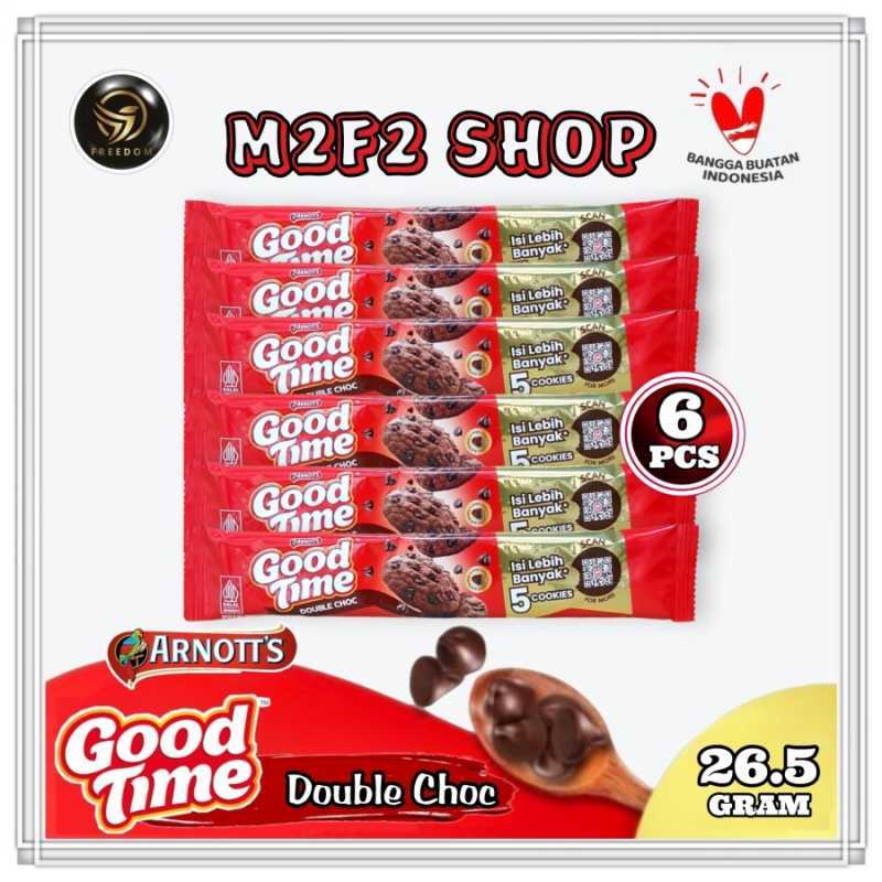 Jual Good Time Double Choco Cips Cookies Kukis Cokelat - 26,5 Gr ...