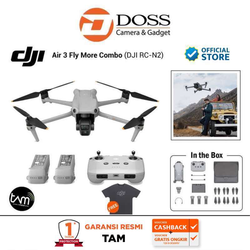 Jual Dji Air 3 Fly More Combo (dji Rc-n2) Camera Drone Di Seller Doss ...