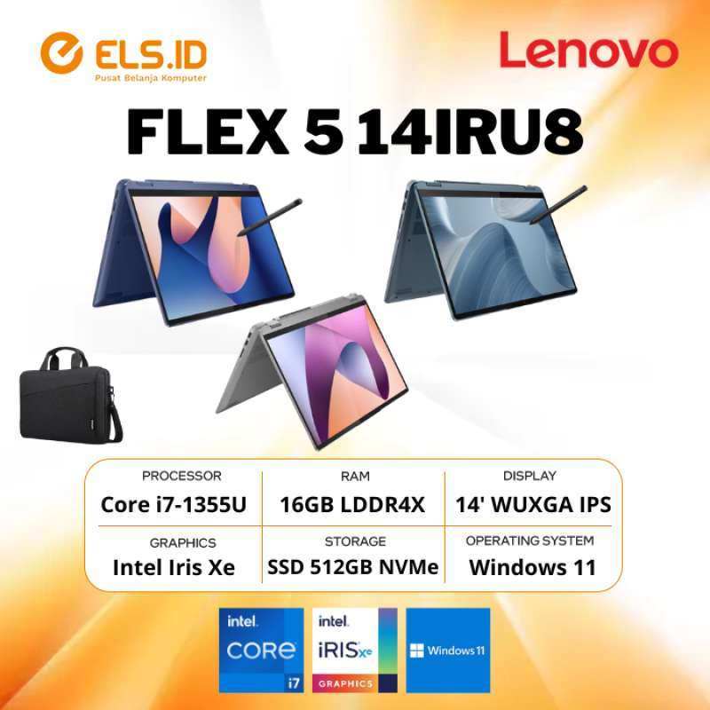 Promo Lenovo IdeaPad Flex 5-14IRU8 Touch 2in1 i7 1355U 16GB SSD 512GB ...