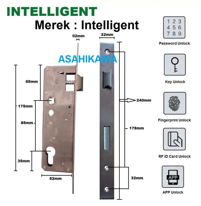 Promo Intelligent Password, Fingerprint, Tap Key Card, Rfid, Door ...