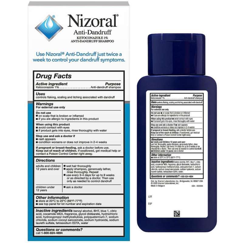 Promo Nizoral Anti Dandruff Shampoo Ketombe 1% Ketoconazole 200ml ...