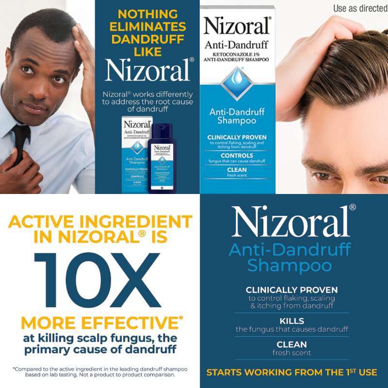 Promo Nizoral Anti Dandruff Shampoo Ketombe 1% Ketoconazole 200ml ...