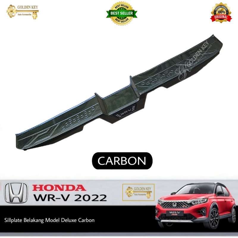 Jual Sillplate Belakang Wrv 2022 Rear Scuff Plate Model Deluxe - Black ...