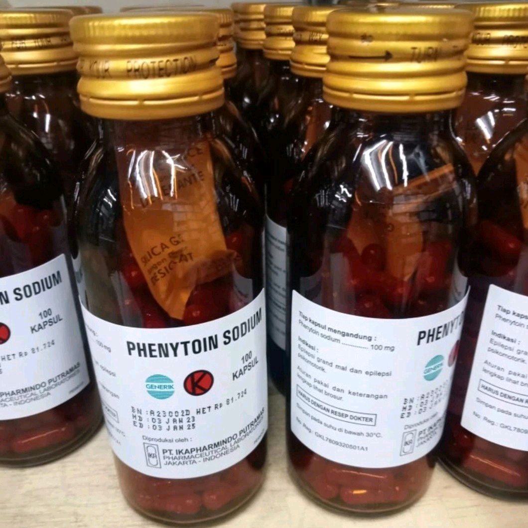 Jual Phenytoin Sodium Per Botol Isi 100 Kapsul Original di Seller ...