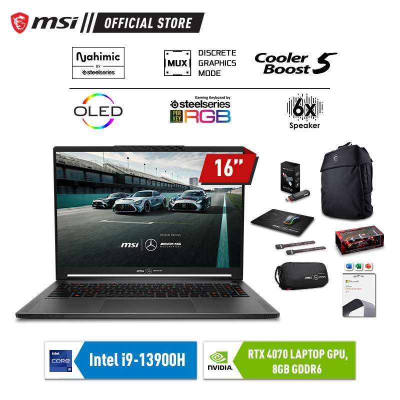 Jual Msi Stealth 16studio Mercedesamg A13vg I9-13900h Rtx4070 16 16:10 ...