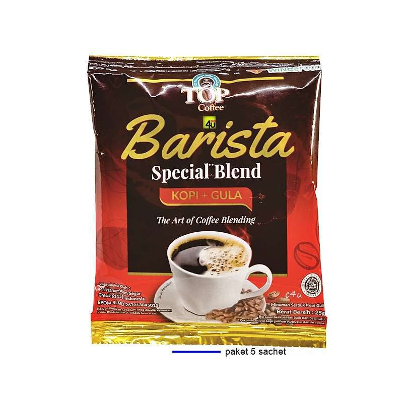 Promo Top Coffee - Kopi Berbagai Varian - Paket 5 Sachet - Barista ...