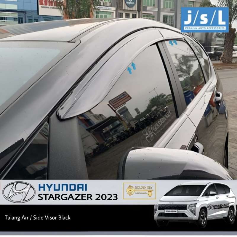 Jual JSL Talang Air Hyundai Stargazer 2023 Side Visor Model Injection ...