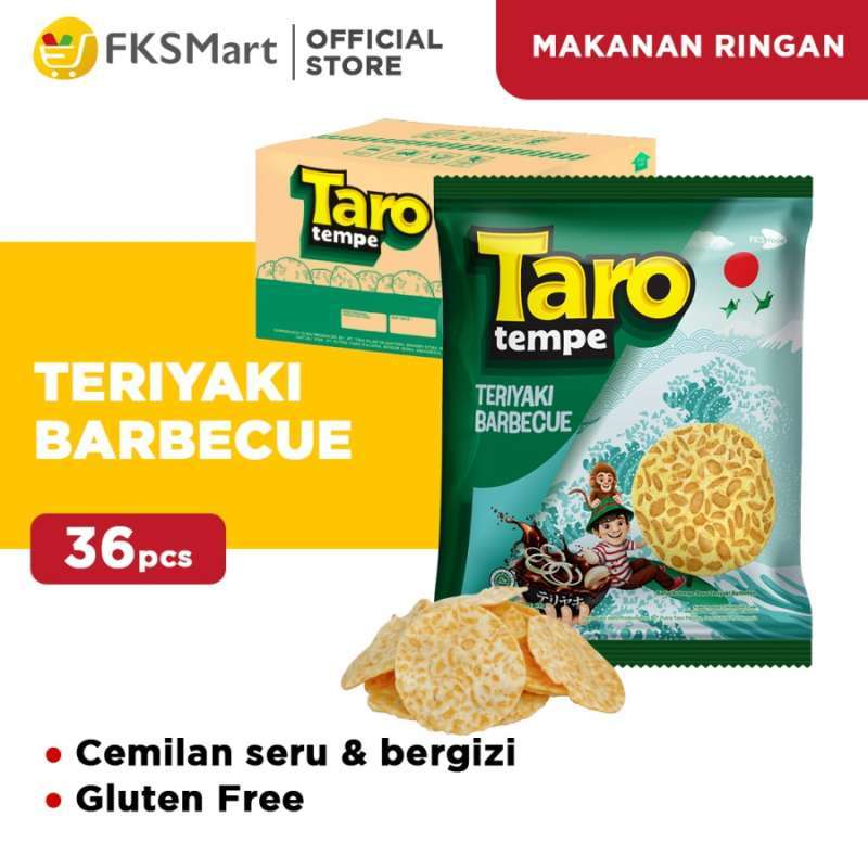 Promo Taro Tempe Teriyaki Barbecue Medium Pack Karton Diskon 12% di ...
