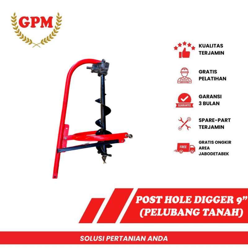 Jual Post Hole Digger / Implemen Pembuat & Penggali Lubang - Diameter 45cm Di Seller ...