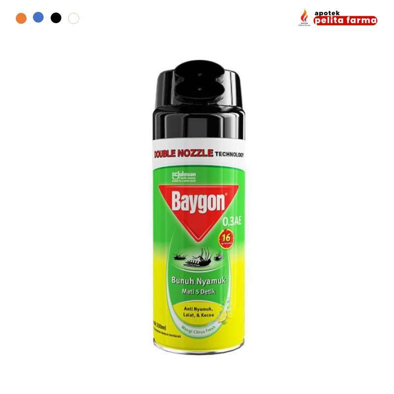 Promo Baygon Double Nozzle Technology 16 Jam Citrus Fresh 200ml Diskon ...