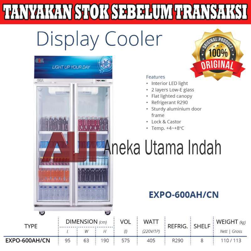 Jual Gea Expo-600ah/cn Dislay Cooler 2 Dua Pintu Di Seller Aneka Utama ...