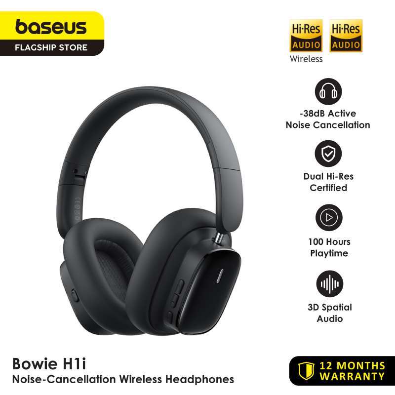 Promo Baseus Bowie H1i Noise-cancellation Wireless Headphones - Stellar ...
