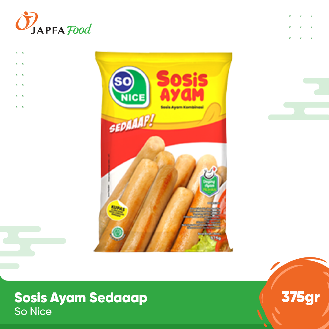 Promo So Nice Sosis Ayam Sedaaap 375gr Diskon 24% Di Seller Japfa Food Serpong Official Store ...