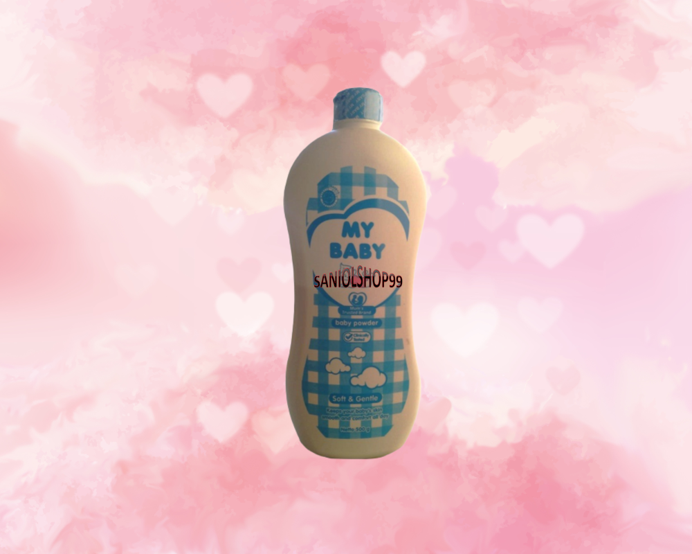 Promo Bedak My Baby Powder 500 gram BIRU Diskon 26% di Seller ...