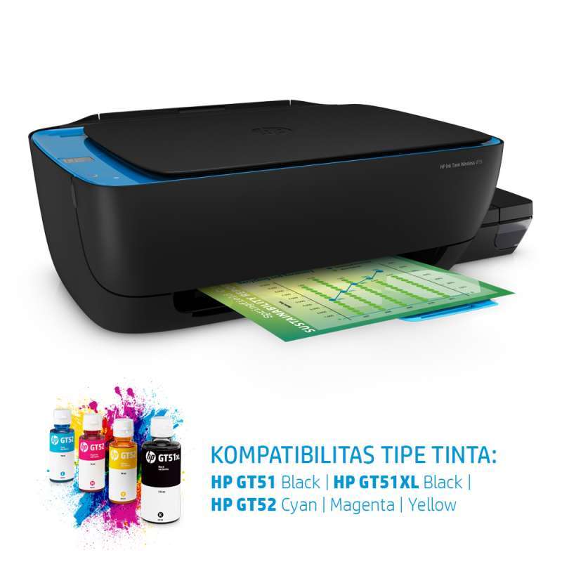 Promo Hp Ink Tank Wireless 419 Printer (z6z97a) / Color / Print Scan ...