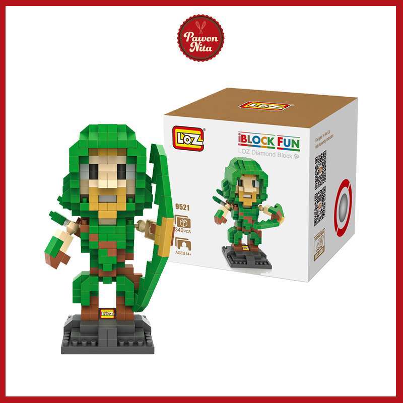 Promo Loz 9521 - Gift Large Green Arrow | Diy Brick Block Mainan Balok ...