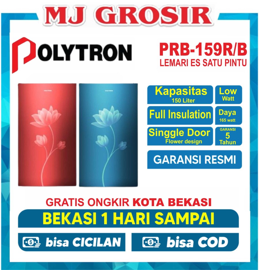 Jual KULKAS POLYTRON PRB 159 LEMARI ES 1 PINTU - PRB 159 di Seller MJ ...