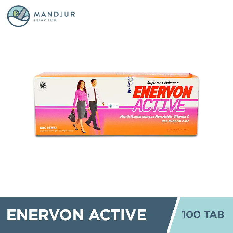 Jual Enervon-c Active 4 Tablet Dus Isi 25 Strip - Suplemen Untuk Daya ...
