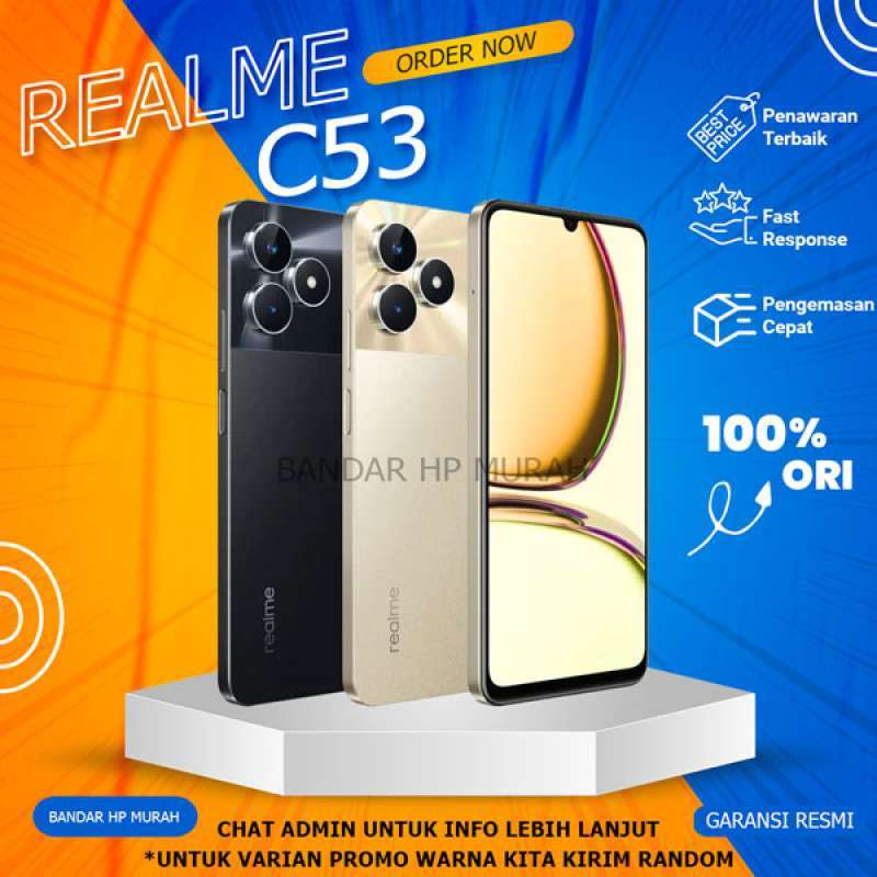 Jual Realme C53 6/128gb Nfc (33w Supervooc Charge | 50mp Ai Camera | 5000 Battery | 6gb Tambahan ...
