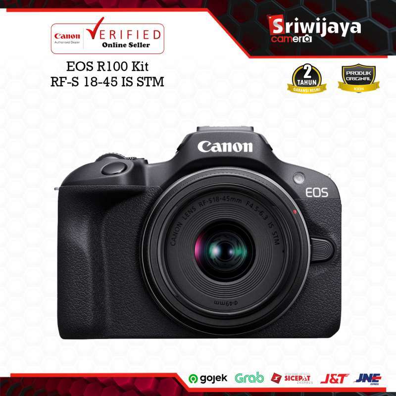 Promo Camera Canon EOS R100 Kit RF-S 18-45 IS STM Diskon 23% di Seller Sriwijaya Camera Denpasar ...