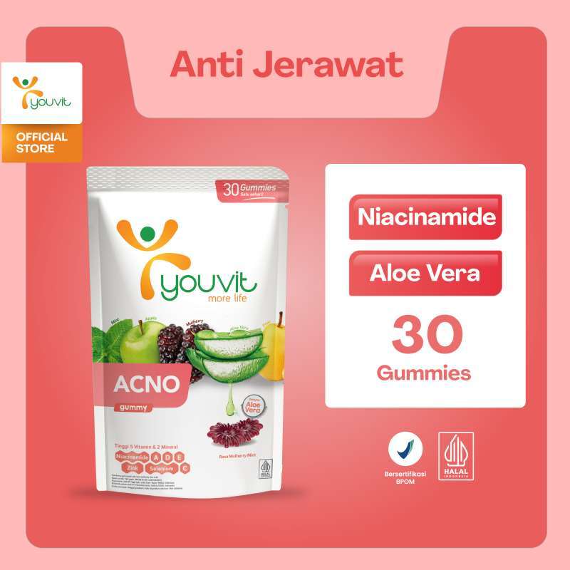 Promo Youvit Acno 30 Hari Dengan Niacinamide, Aloe Vera Untuk Jerawat Diskon 3% Di Seller Youvit ...
