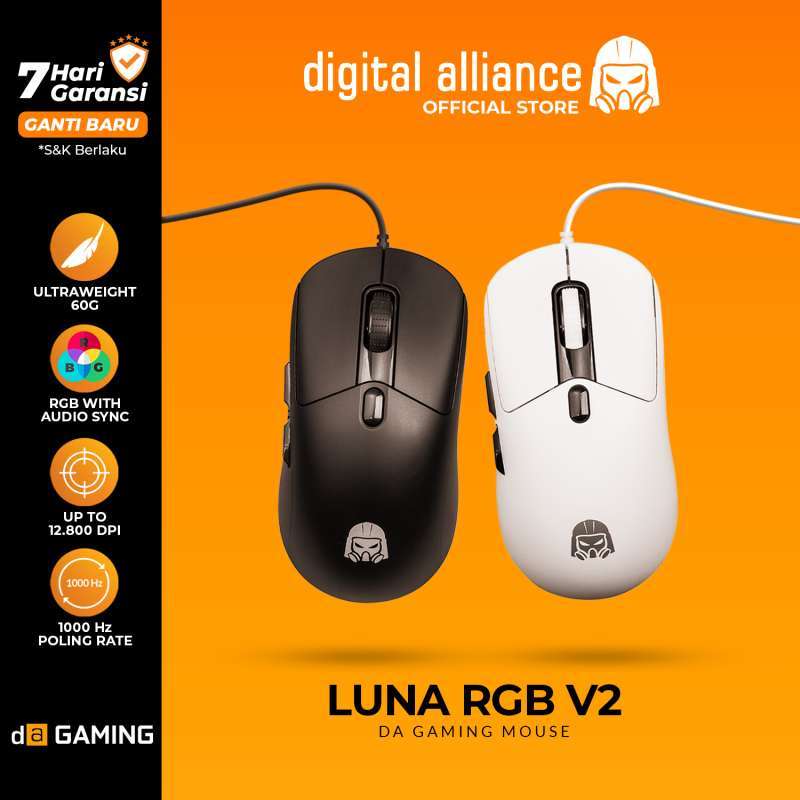 Promo Mouse Gaming Digital Alliance Wired RGB Lightweight Macro 6 ...