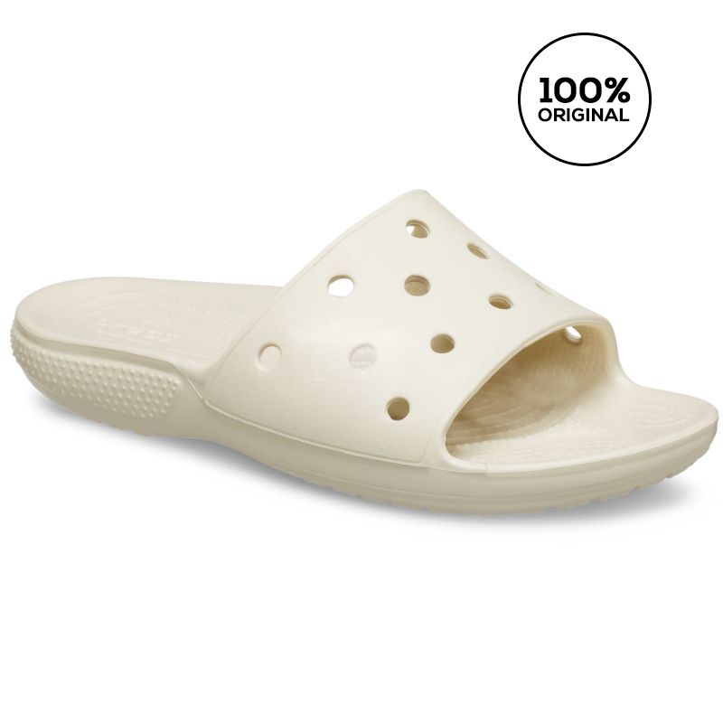 Promo Crocs Classic Slide Unisex - Bone [206121-2y2] Diskon 15% Di ...