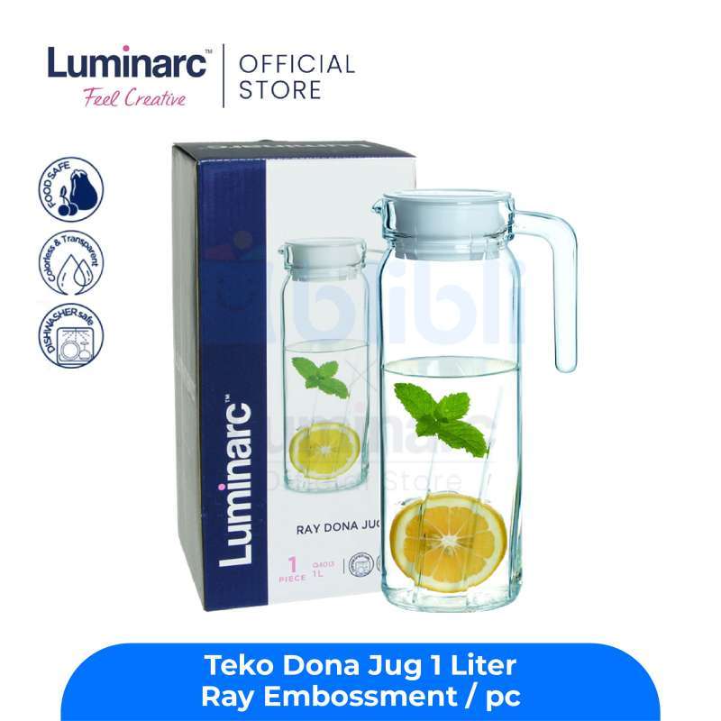 Promo Luminarc Teko Dona Jug 1 Liter Ray Embossment/ Pc Diskon 12% Di Seller Luminarc Official ...