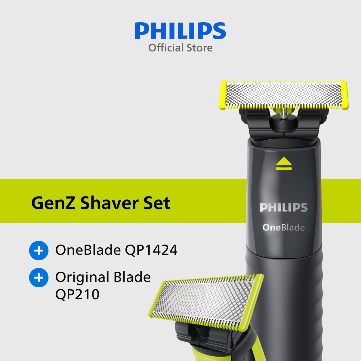 Promo Philips Gen Z Shaver Set - Oneblade Qp1424/10 + Replacement Qp210 ...