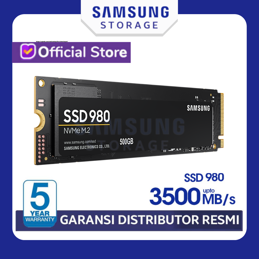 Promo Samsung Ssd 980 M.2 Pcie Gen3 Nvme 1.4 M2 Internal Ssd Garansi ...