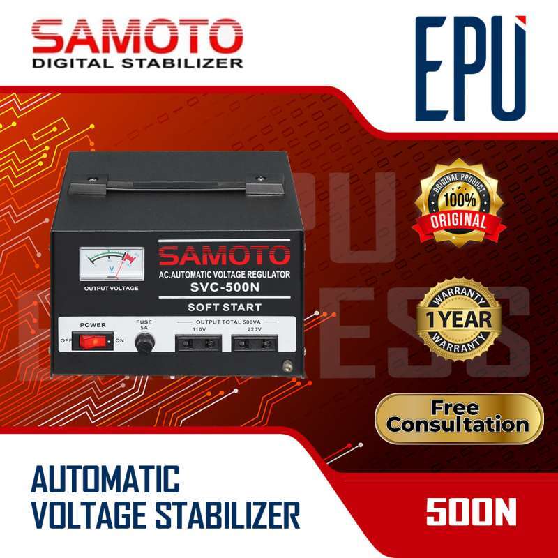 Promo Stabilizer Samoto Stabiliser 500 Va Stavol Listrik Smt Svc Avr 500n Diskon 13% Di Seller ...