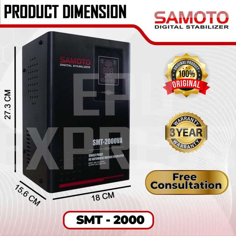 Promo Stabilizer Samoto Stabiliser 2000 Va Stavol Listrik Smt Svc Avr ...