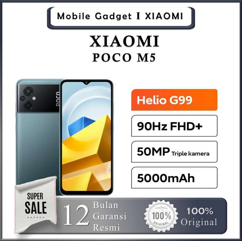 Jual Xiaomi Poco M5 ( 4GB / 64GB ) Helio G99 50MP AI Triple Kamera ...