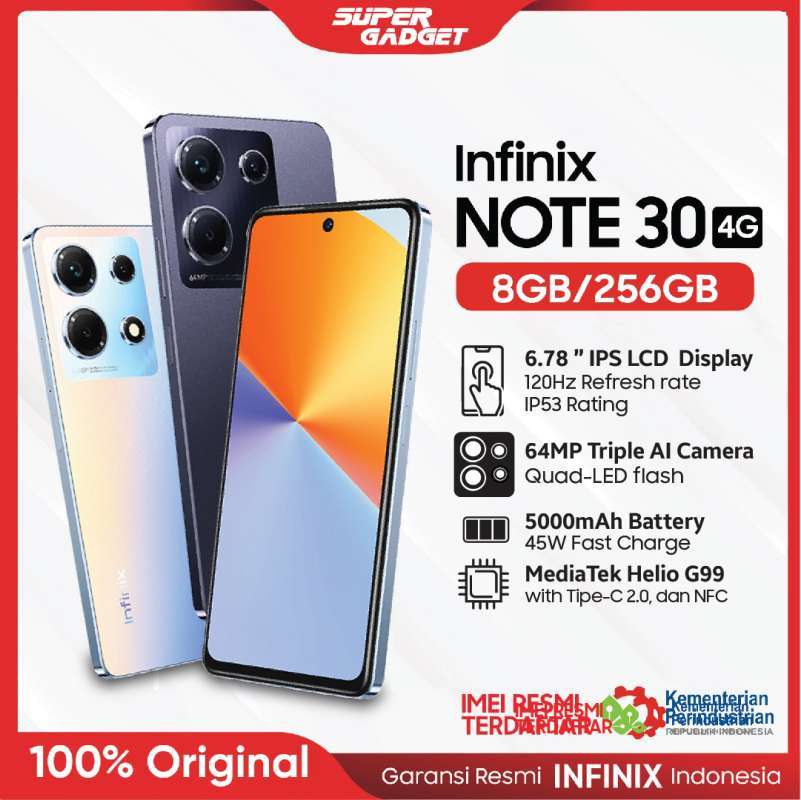 Jual Infinix Note 30 8/256 Gb Ram 8 Rom 256 8gb 256gb Android ...