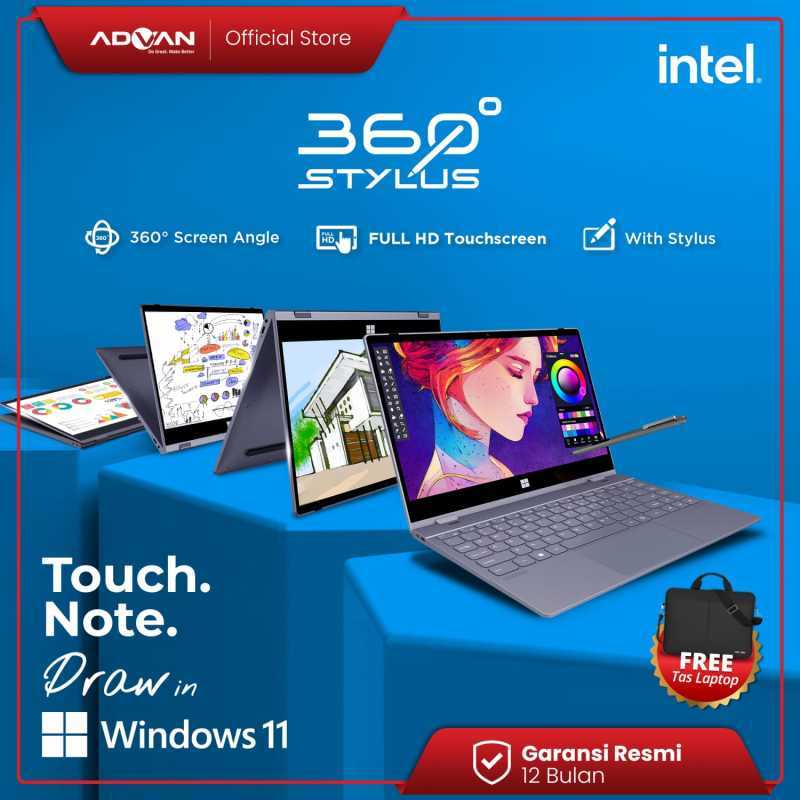 Jual Advan Laptop 360 Stylus 2in1 Touchscreen - Intel I3 14.1'' Fhd Ips Di Seller Ucellcempaka ...