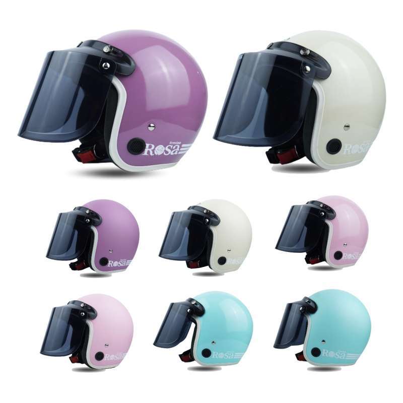 Jual Helm Bogo Dewasa Wanita Kekinian Motor Sni Helem Retro Cewek Promo ...