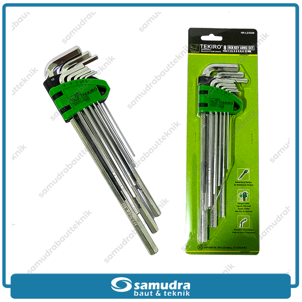 Jual Tekiro Hk-ls1200 Kunci L Set 8 Pcs Panjang 2-10 Mm Long Hex Key ...