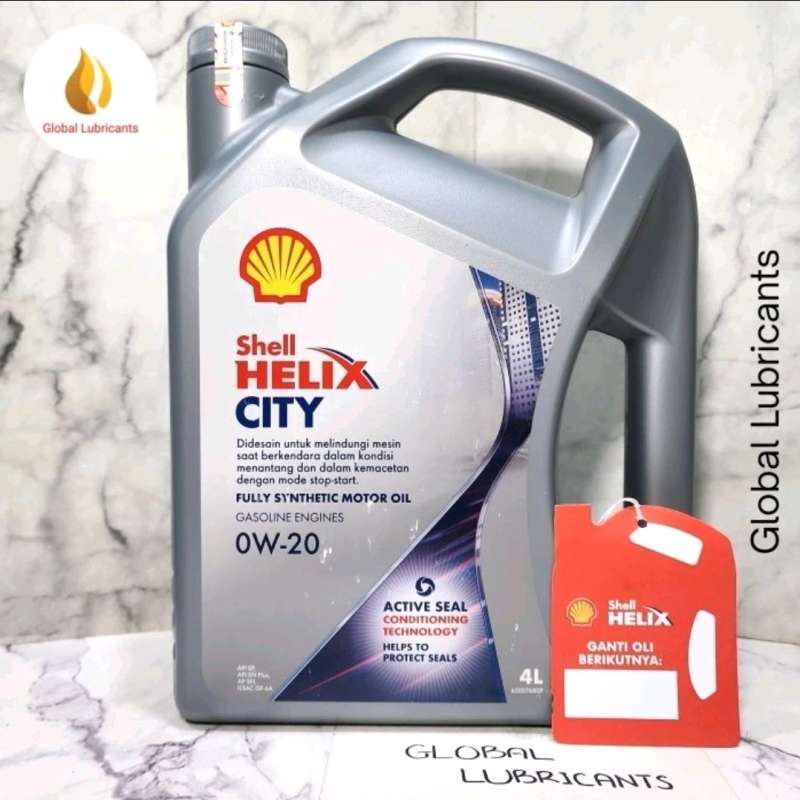 Jual Shell Helix City 0w-20 4 Liter Api Sp (oli Mesin Full/ Fully ...