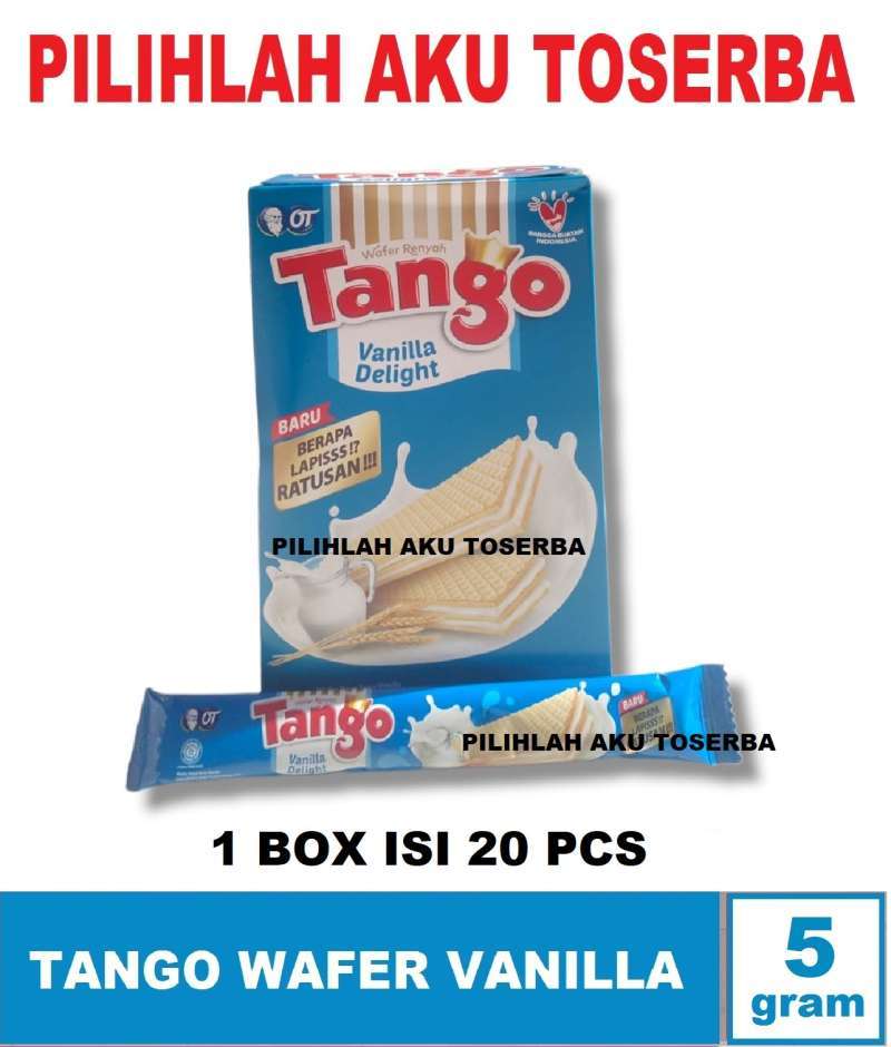 Promo Tango Wafer VANILLA isi 20 pcs @ 7 gr - (HARGA 1 BOX) Diskon 23% ...