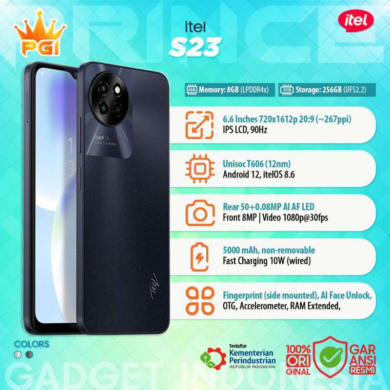 Jual Infinix Itel S23 8/256 Ram 8gb Rom 256gb Garansi Resmi Indonesia ...