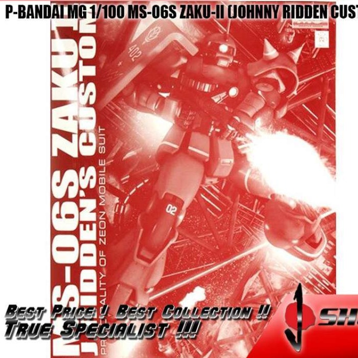 Jual P-bandai Mg 1/100 Ms-06s Zaku-ii J.ridden Custom Di Seller J-shop ...