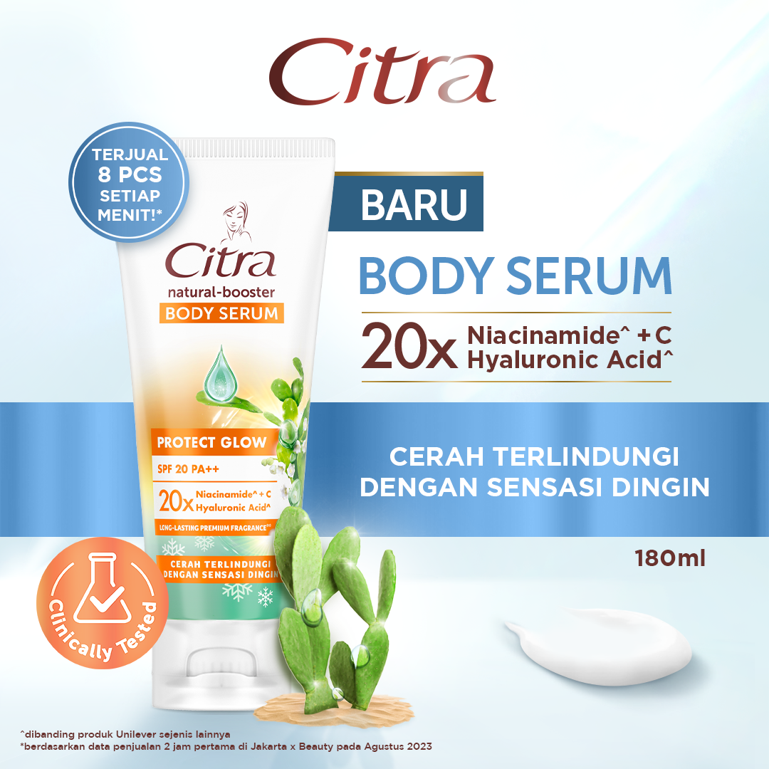 Promo Citra Natural Booster Body Serum Protect Glow Spf 20 Pa++ With ...