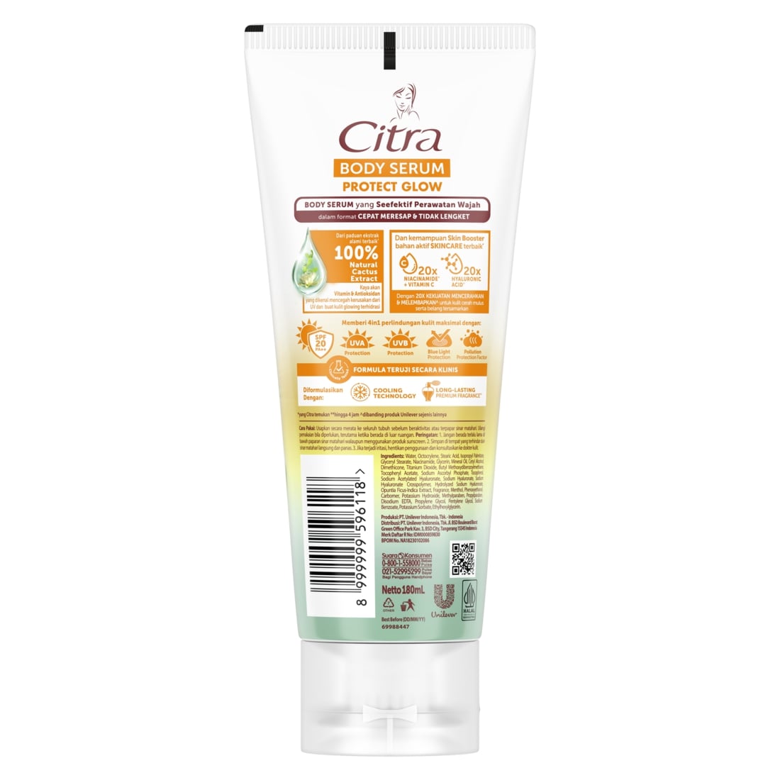 Promo Citra Natural Booster Body Serum Protect Glow Spf 20 Pa++ With ...