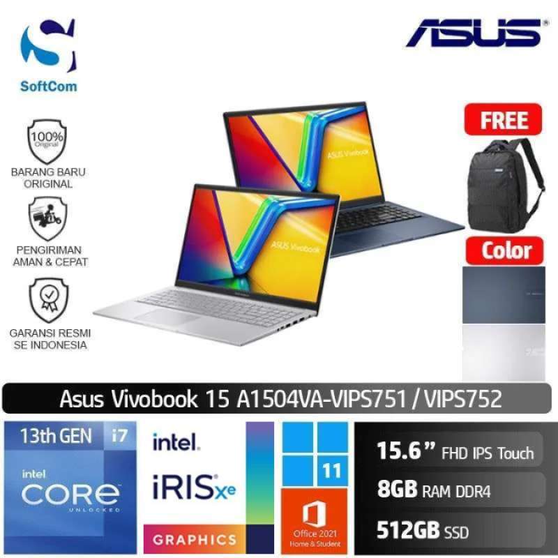 Promo Asus Vivobook 15 A1504va Vips751 Vips752 Notebook [core I7-1355u ...