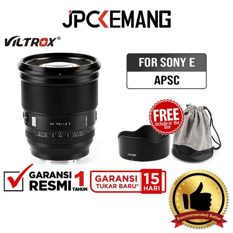 Promo Jpc Kemang Viltrox Af 75mm F1.2 E Pro For Sony Apsc Viltrox 75 Mm F/1.2 Garansi Resmi ...