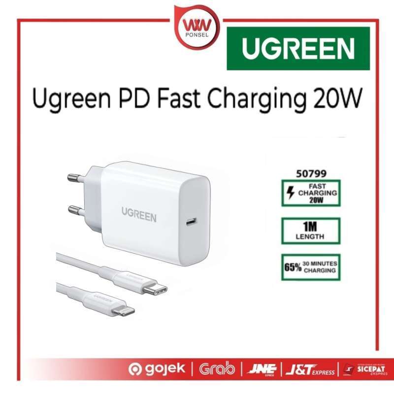 Jual Ugreen 50581 PD Fast Charger USB Cab EU 25Watt - White di Seller wwponsel_hangtuah Official ...