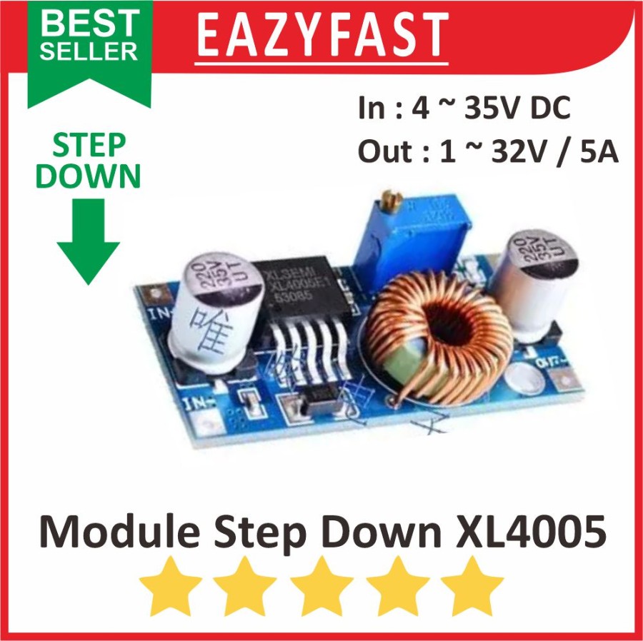 Jual Step Down 5A XL4005 Module Modul DC Adjustable Power Supply Regulator di Seller Eazyfast ...