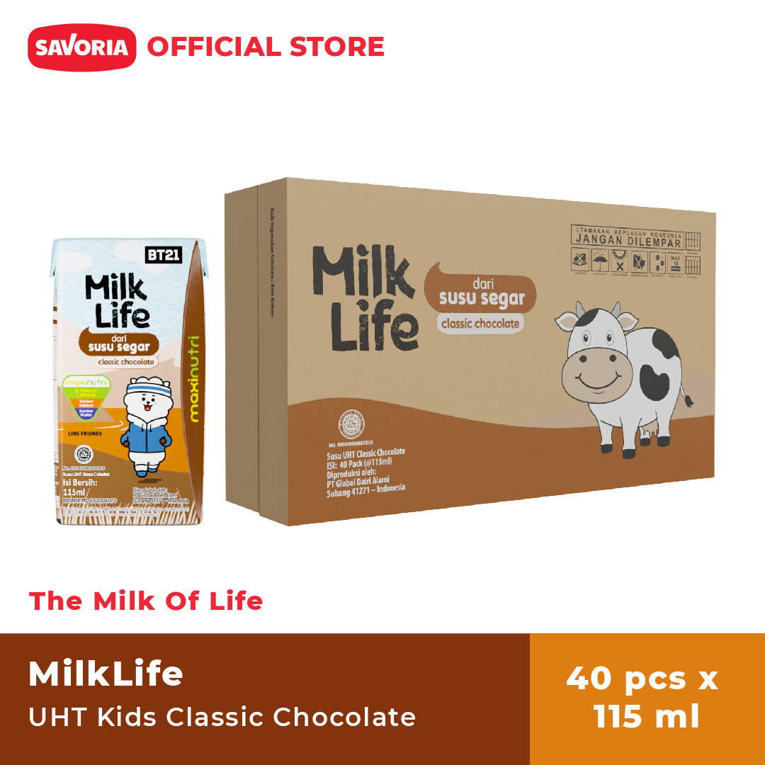 Promo MilkLife Classic Cokelat – UHT Kids Kartonan [115 ml x 40 pcs ...
