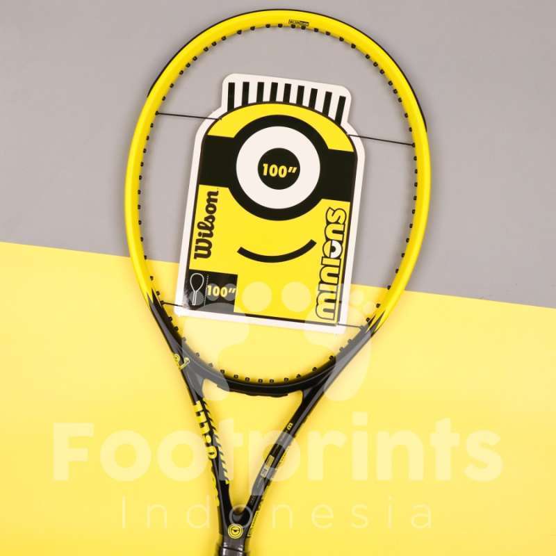 Jual Footprints Indonesia Raket Tenis Wilson Clash 100l V2 Minions ...